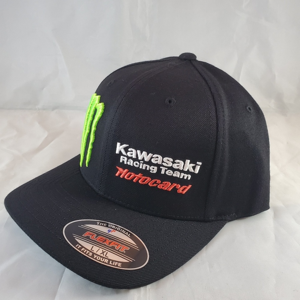 Kawasaki Monster Energy Drink Motocard Hat L/Xl - Gem
